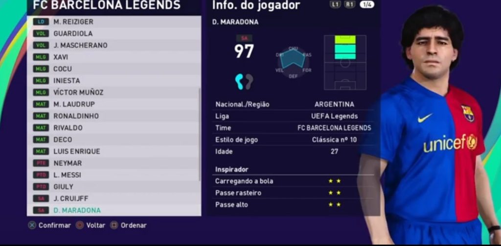 PATCH PES 2020 LEGENDS ATUALIZADO 2025 PS4/PS5