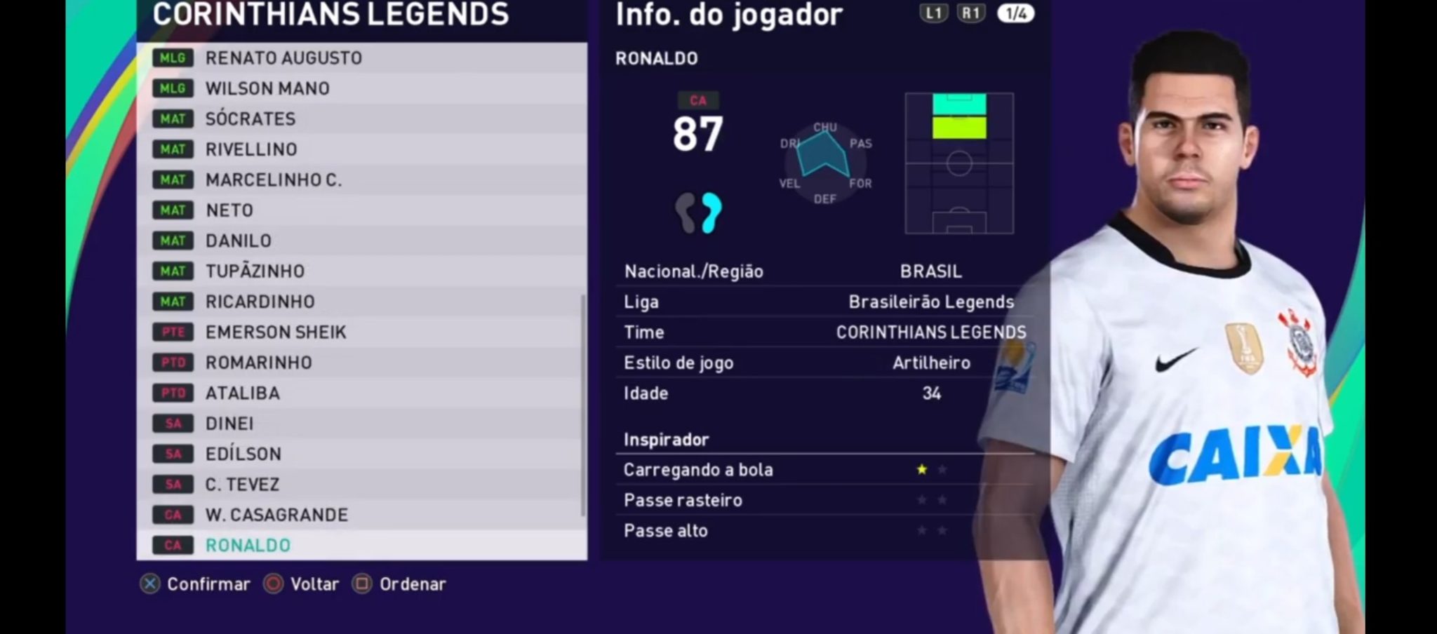 PATCH PES 2020 LEGENDS ATUALIZADO 2025 PS4/PS5