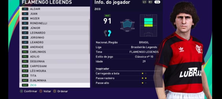 PATCH PES 2020 LEGENDS ATUALIZADO 2025 PS4/PS5